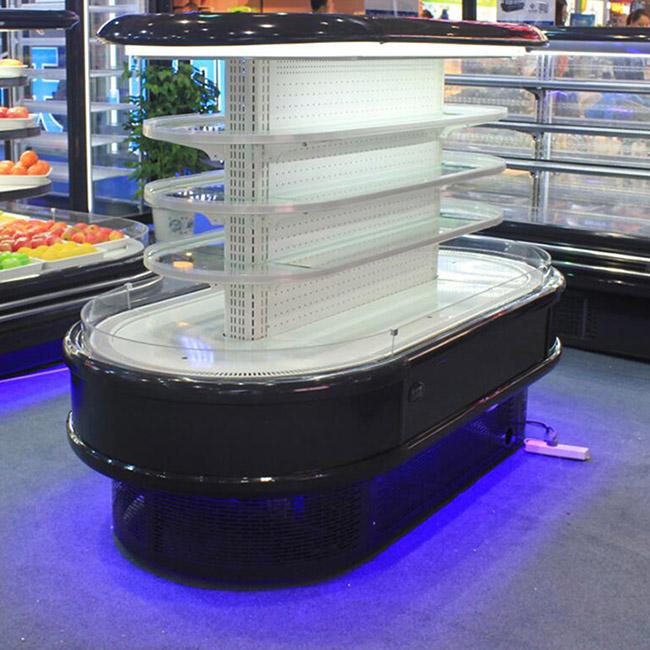 Refrigerated Self Serve Open Display Fridge Island Open Chiller Design ...