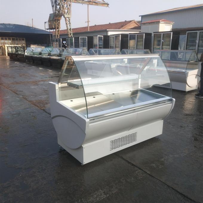 900mm Depth Slim Design Deli Meat Display Case For Butchery Shops Fan ...
