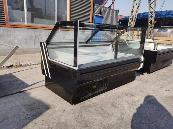 Plug In Supermarket Self Service Display Fridges With Front Lift Up ...