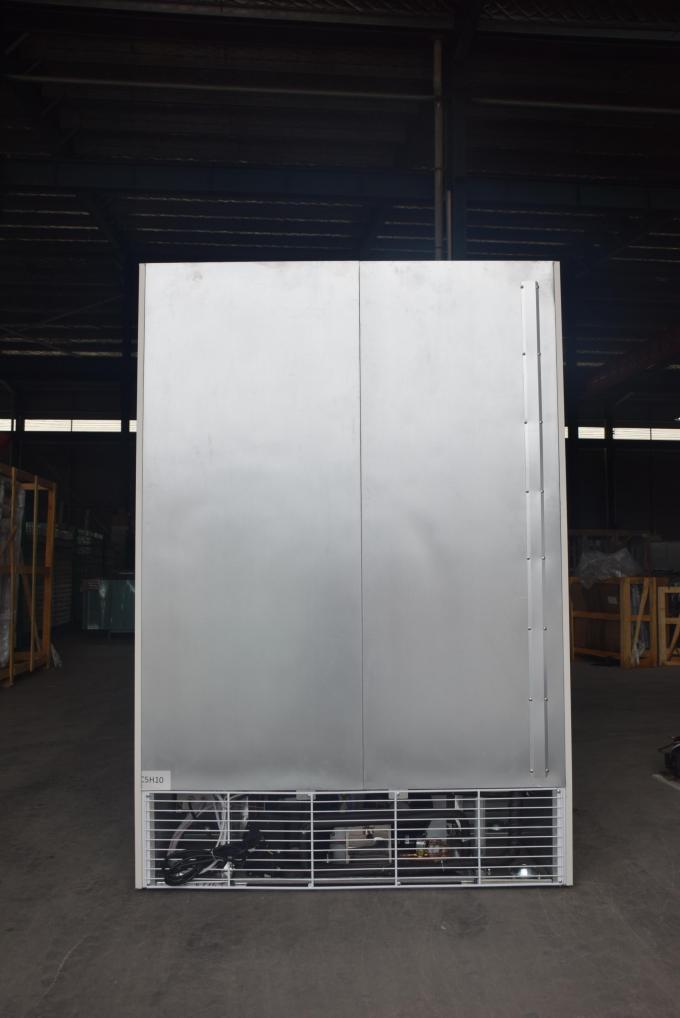Supermarket Stand Up Glass Door Freezer With Anti Fog Door And LED Lighting