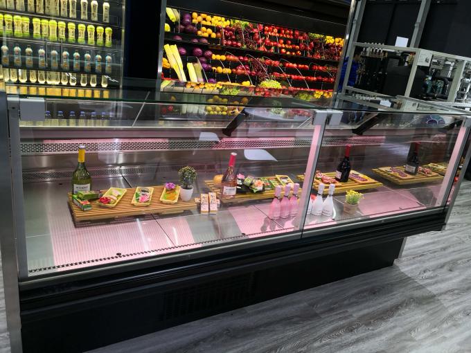 Right Angle Deli Display Refrigerator For Meat Showcase