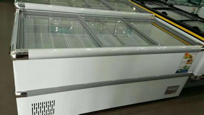 860L Manual Defrost Commercial Display Chest Freezer R290 Refrigerant