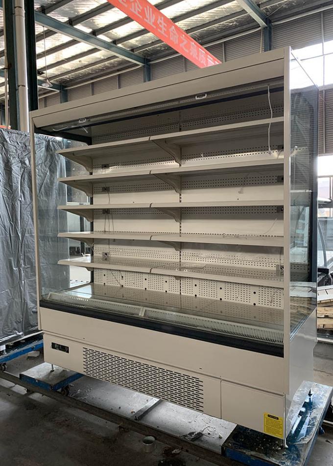 5 Layers R404a Open Air Refrigerated Display Cases Air Cooling