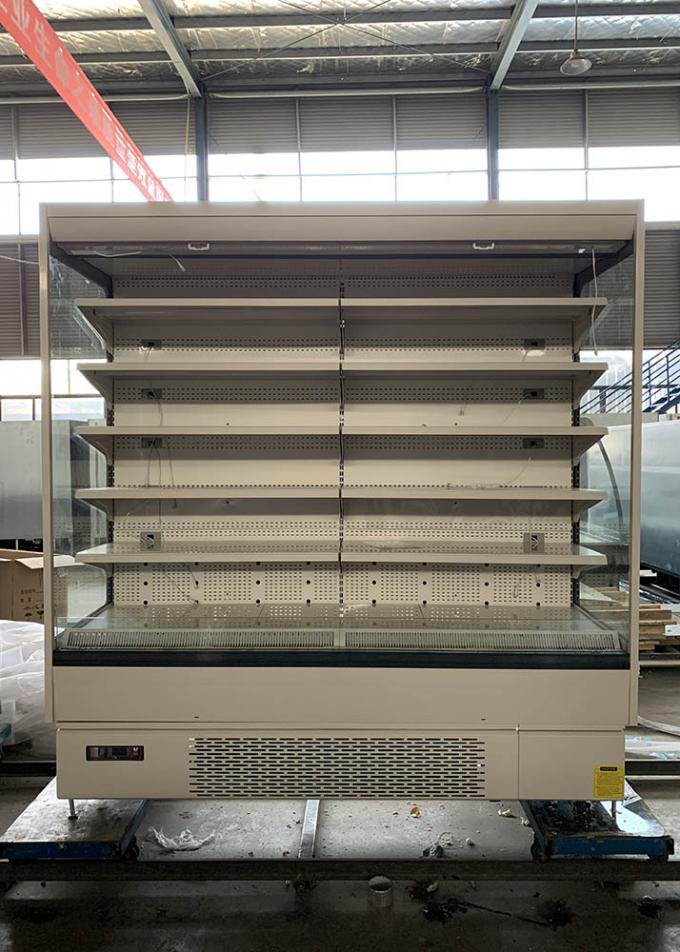 5 Layers R404a Open Air Refrigerated Display Cases Air Cooling