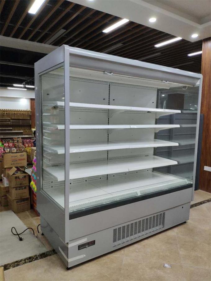 R404a Open Air Display Fridge With Sanyo Scroll Compressor