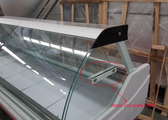 Built In Curved Front Glass Prestige Deli Display Fridge 2500mm