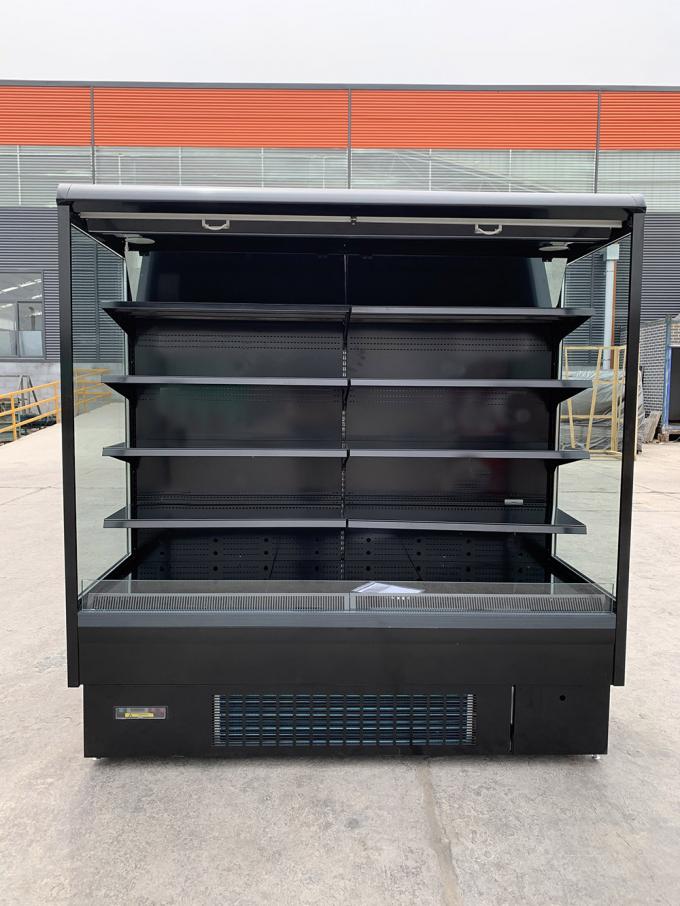 Self Contained Open Face Vertical Multi-deck Display Fridge with basket