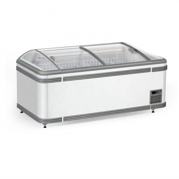 Auto Defrost Horizontal Display Freezer With Sliding Doors