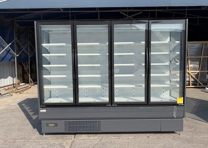 Integral Swing 4 Glass Door Multideck Display Refrigerator R290 Plug In