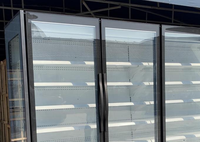 Integral Swing 4 Glass Door Multideck Display Refrigerator R290 Plug In