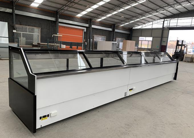 R290 Static Cooling Serve Over Counter Fridge With Lift Up Straight ...