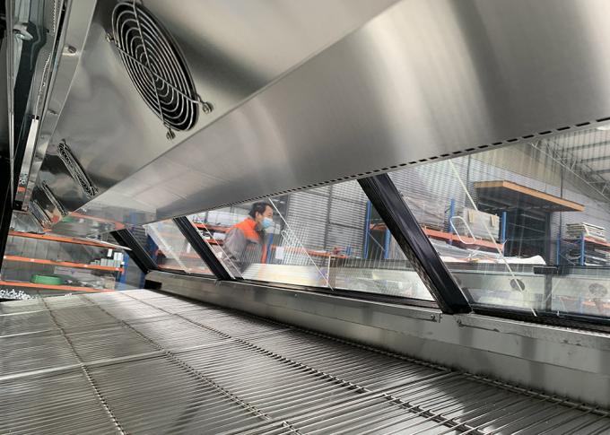 R290 Static Cooling Serve Over Counter Fridge With Lift Up Straight ...