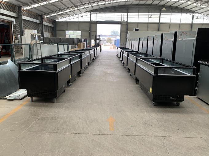 High Quality Self Contained Dual Temp Island Open Display Case ...