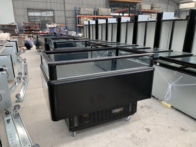 High Quality Self Contained Dual Temp Island Open Display Case ...