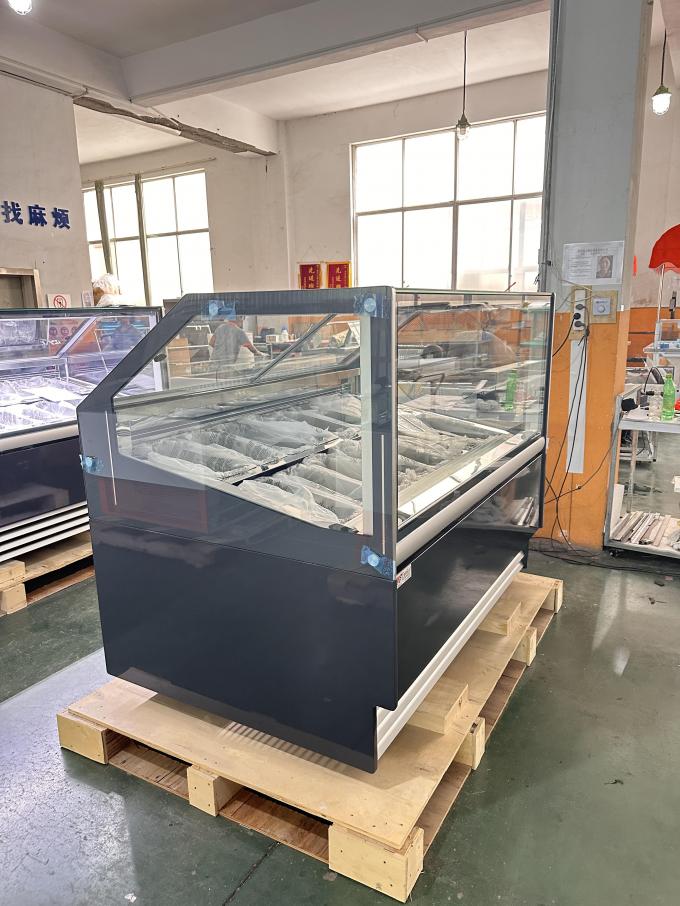Gelato Showcase Supplier Ice Cream & Gelato Display Freezers With 16 ...