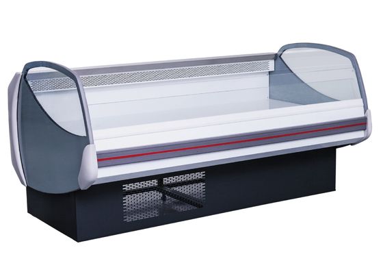 Horizontal Butcher Display Fridge For Supermarket Cooked Foods Display