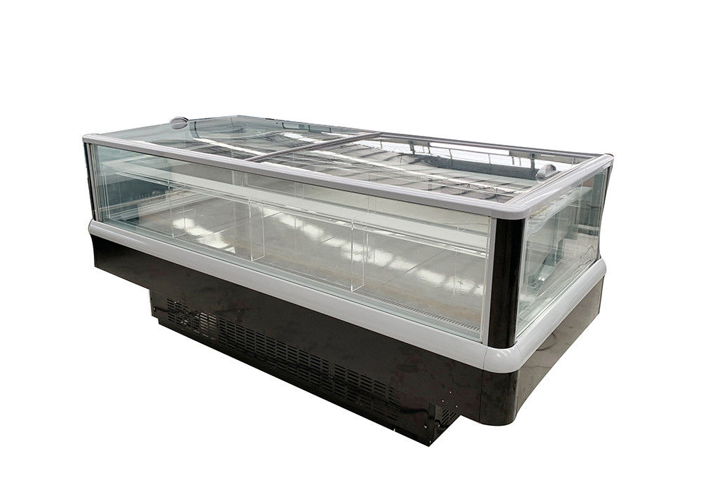 Dual Temperature Panoramic Island Chiller And Freezer With Triple ...
