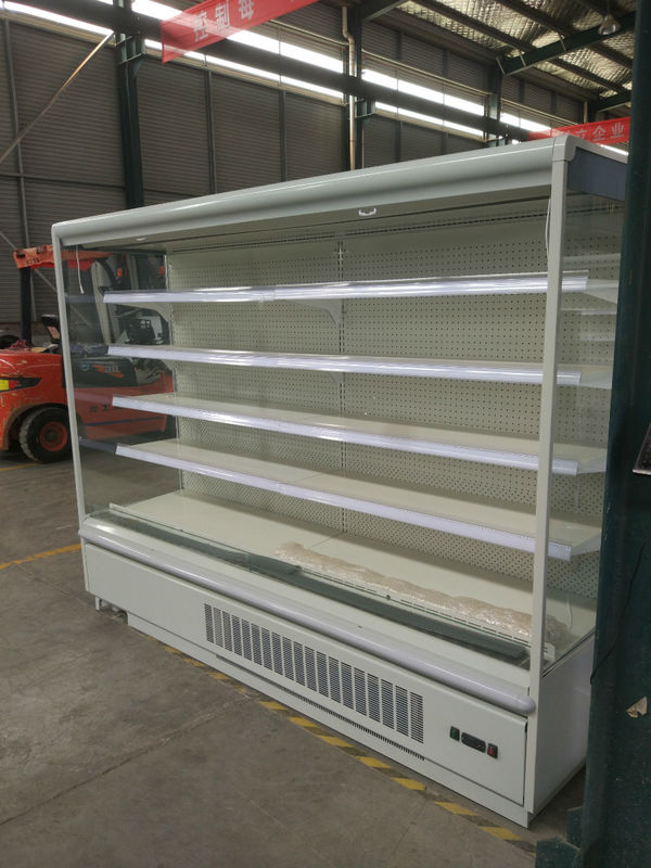 Supermarket Meat Cold Mobile Fridge Freezer With Multi Deck Shelf And ...