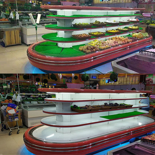 Supermarket Refrigeration Open Display Fridge Semi Height And Island ...