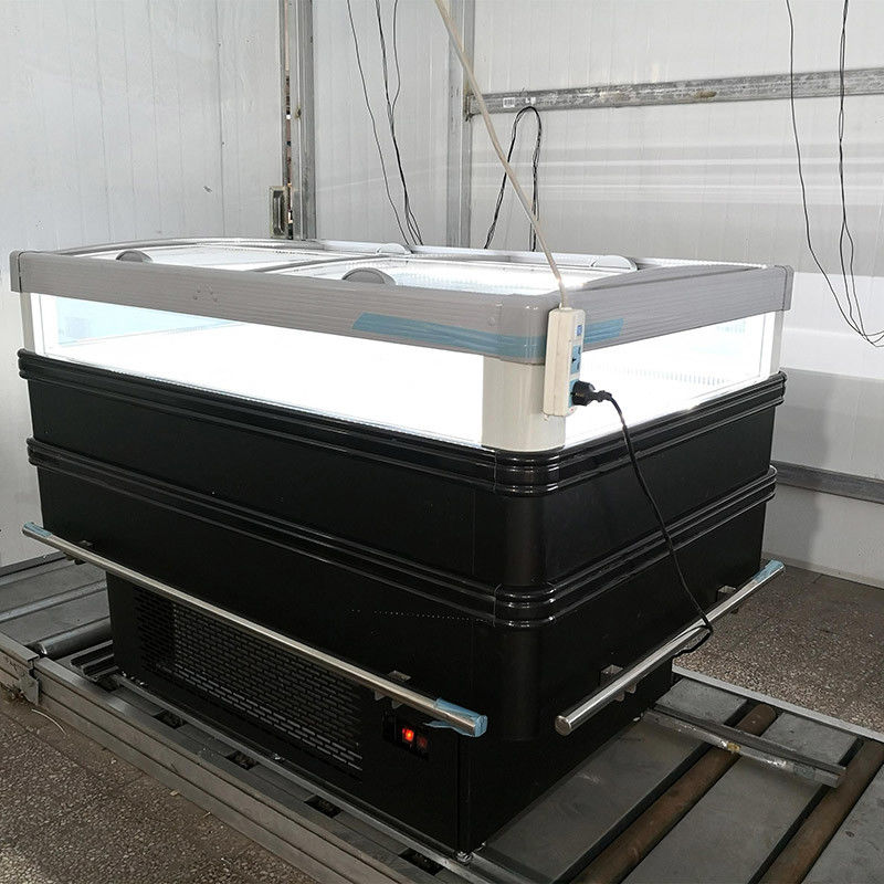 Commerical Supermarket Open Display Fridge Custom Color For Frozen Food