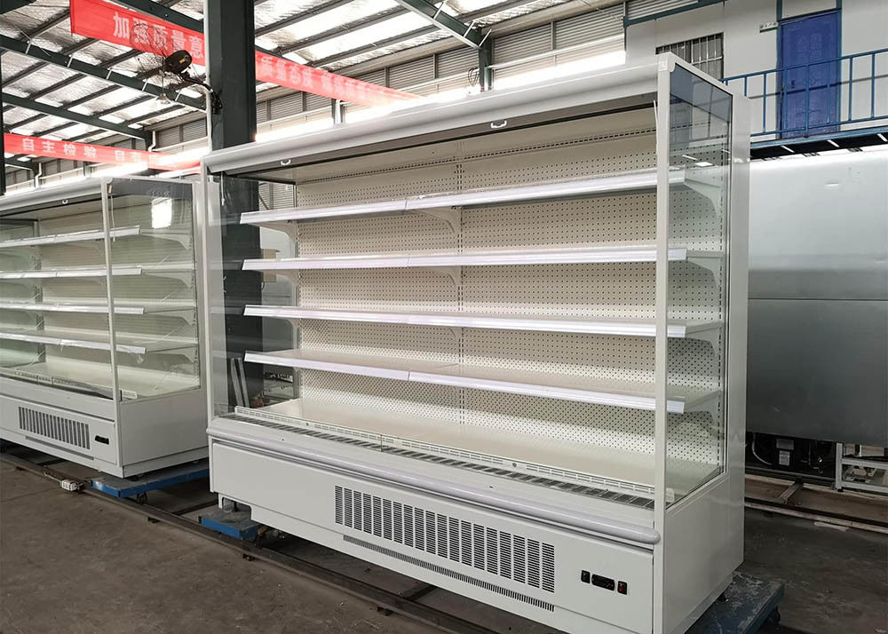 Upright Open Chiller Cabinet 1935mm Wide Plug In Type