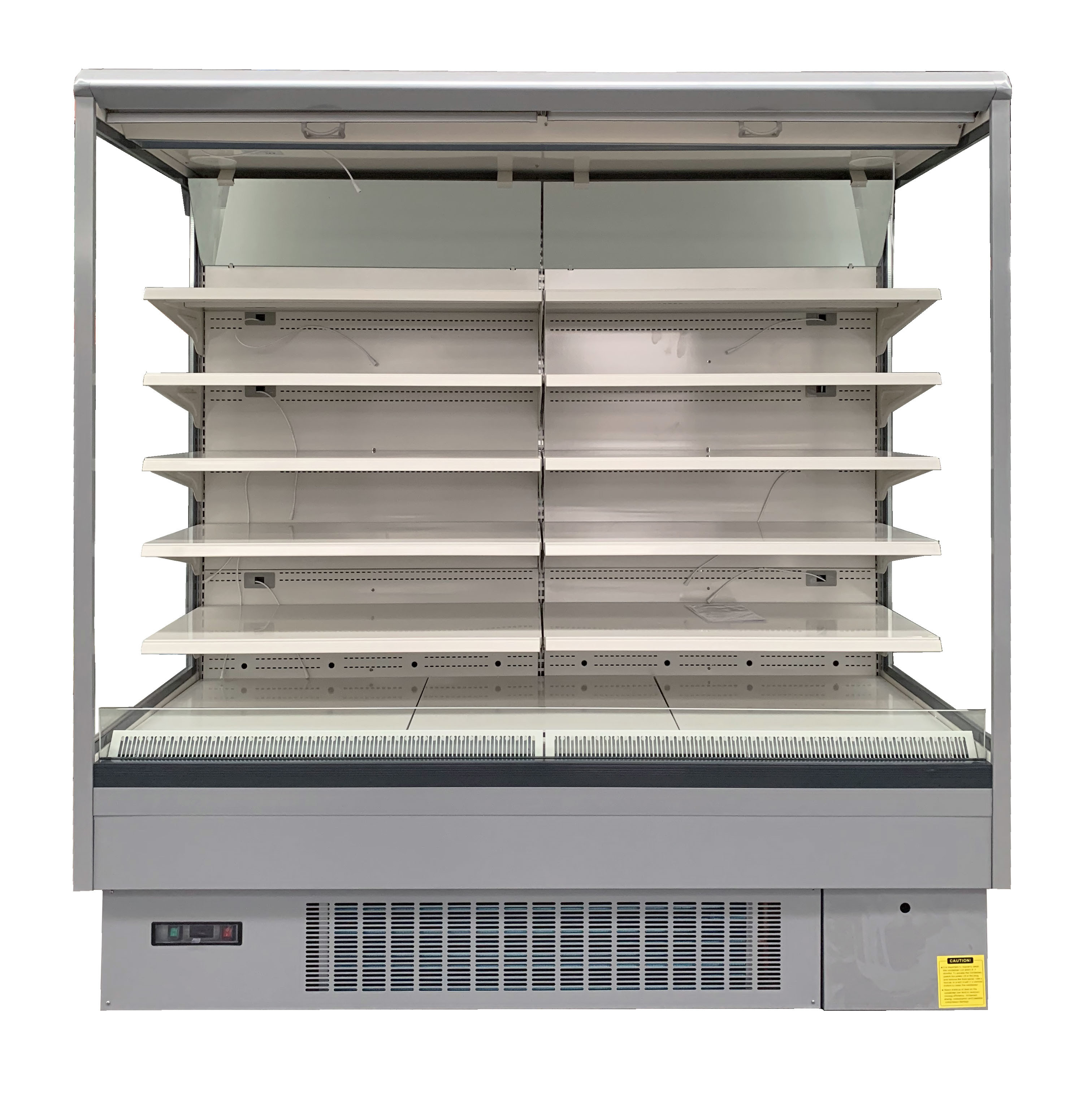 Commercial Multi-Functional Refrigerated Display Cabinet With EBM Fan ...