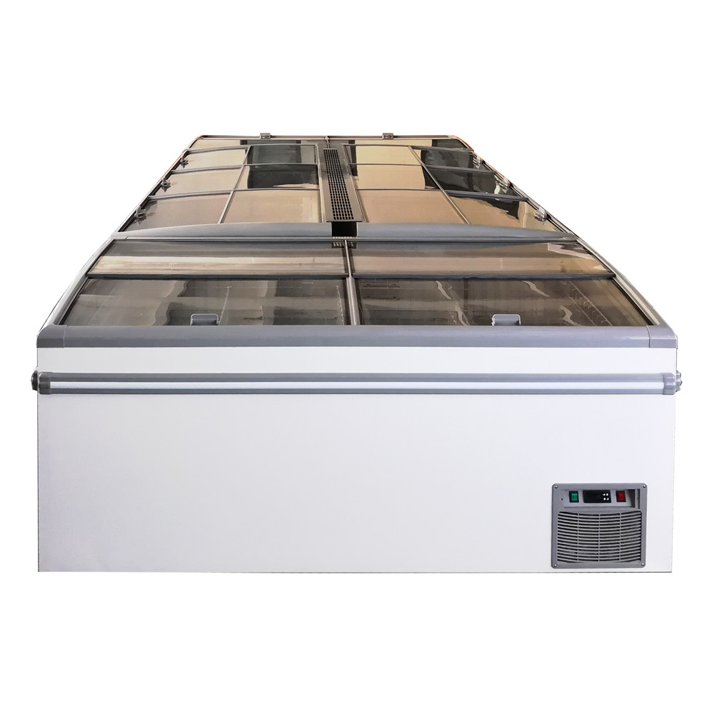 Sliding Lids 1050 Liters Combination Island Open Top Display Chest Freezer