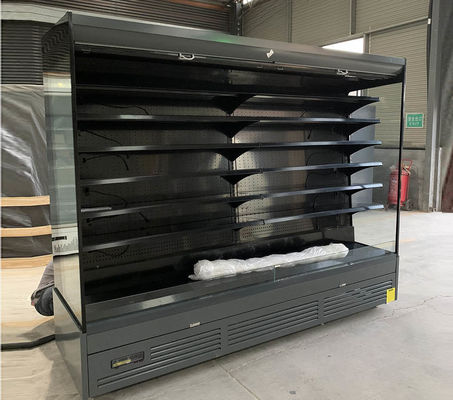 AUTOMATIC DEFROST 6-FT PLUG-IN OPEN-CASE CHILLER BLACK