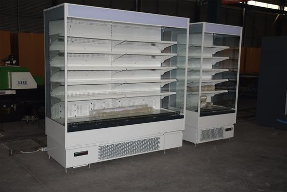 6 Feet Open Air Supermarket Refrigeration Equipment , Grab and Go Open ...